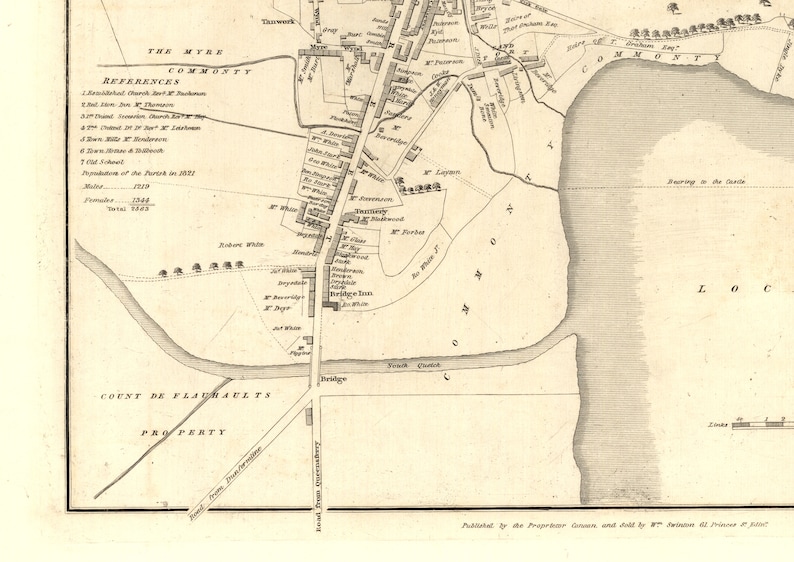 Old Map of Kinross Ancient Map Print Kinross Old Map - Etsy UK