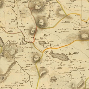 Caithness Map | Old Antique Map | 1832 | Old Map Wall Print| Poster ...