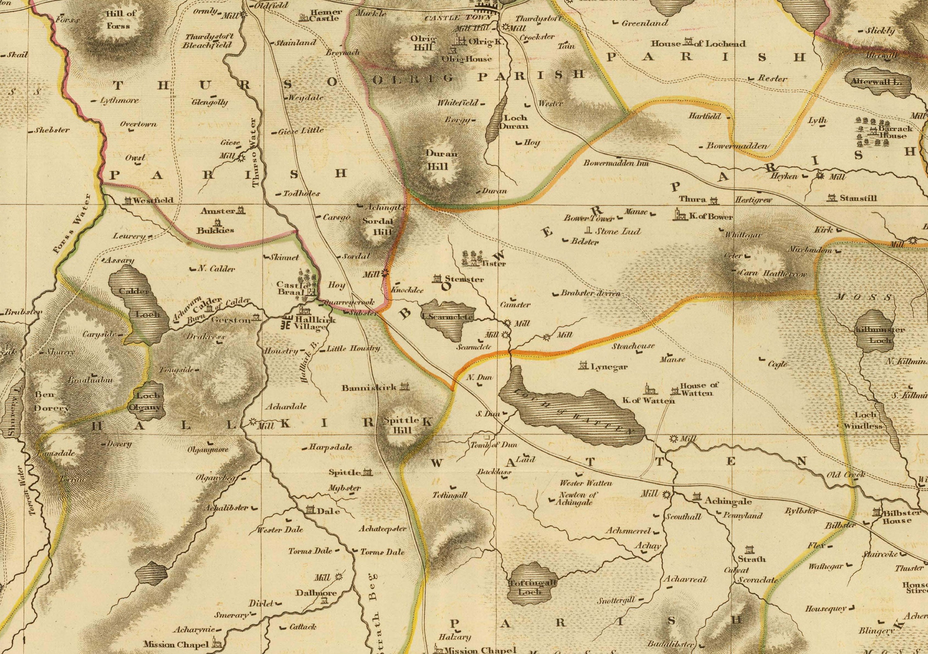 Caithness Map Old Antique Map 1832 Old Map Wall Print - Etsy UK