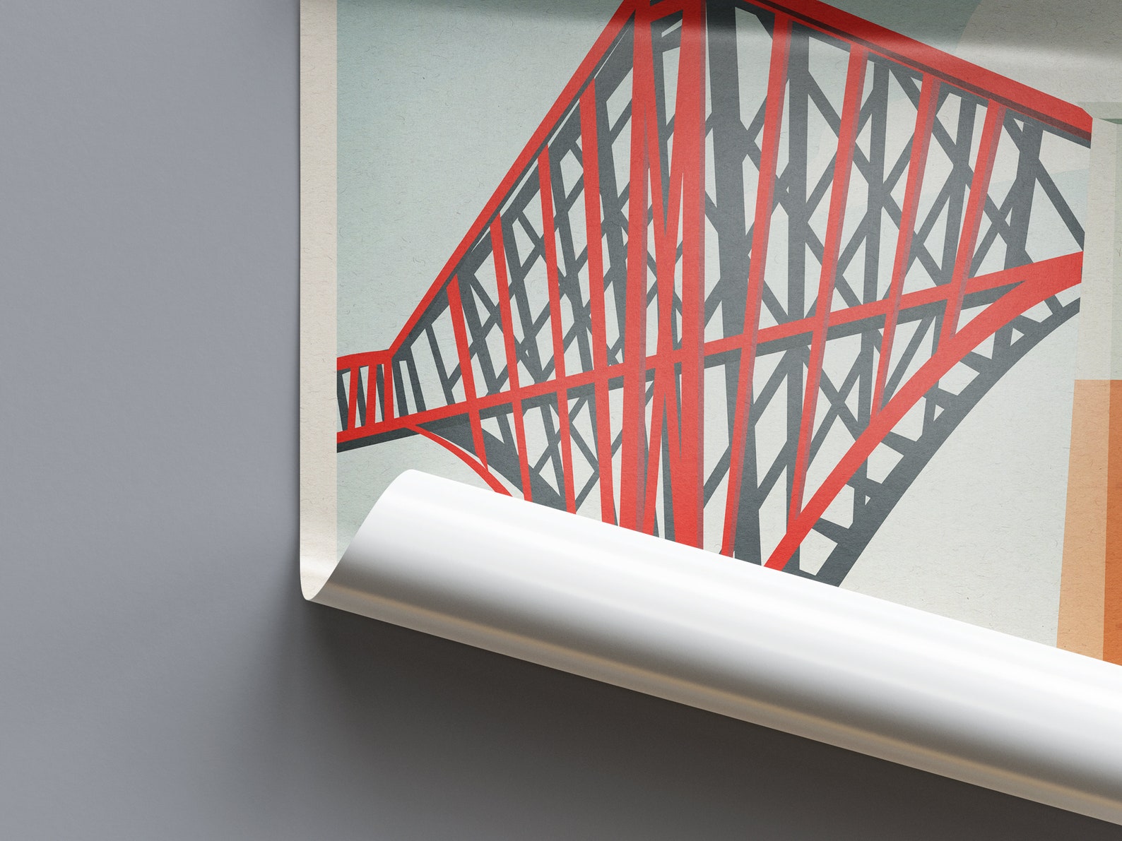 Forth Rail Bridge Travel Poster Iillustration of Forth Rail - Etsy UK