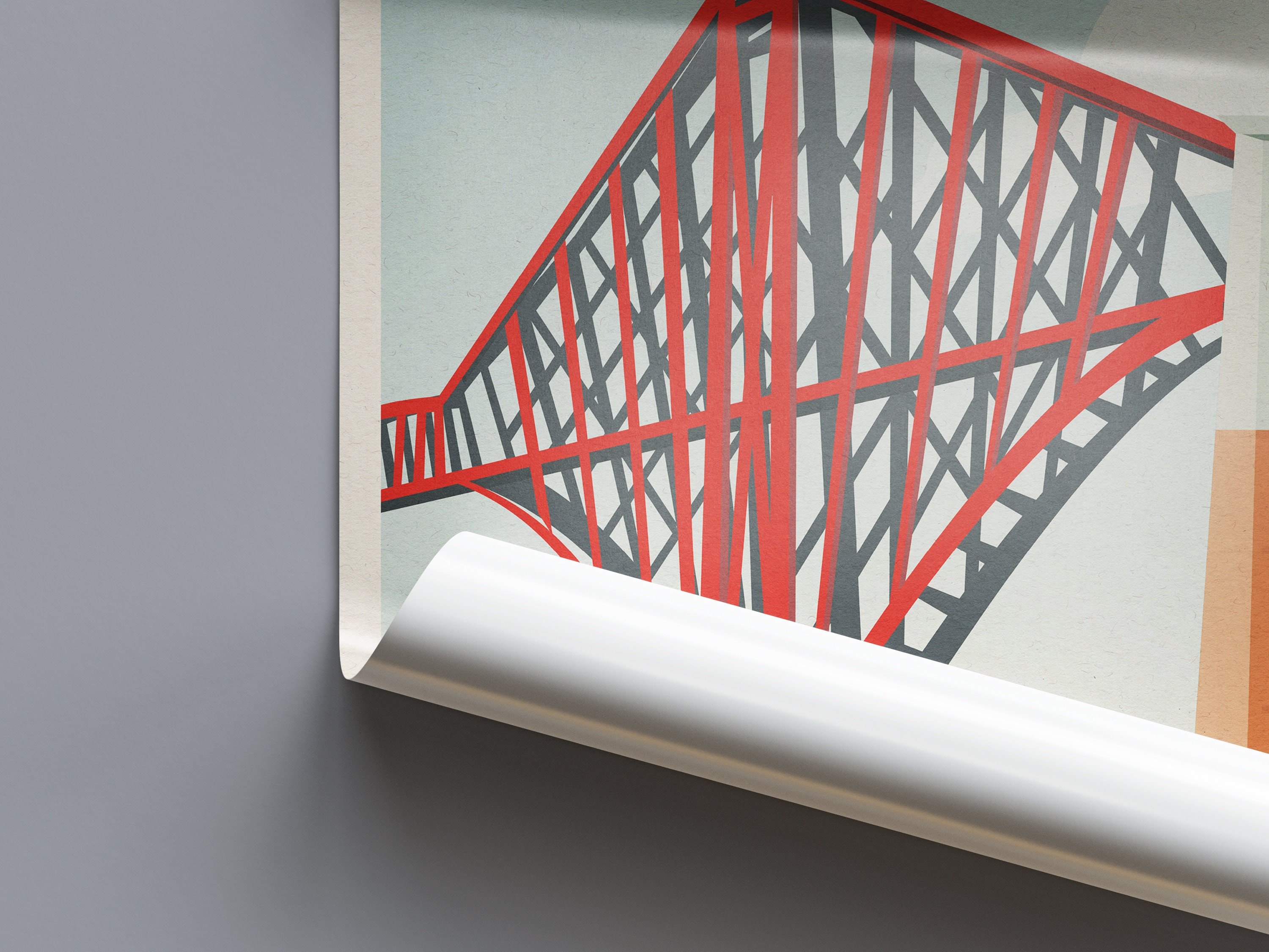 Forth Rail Bridge Travel Poster Iillustration of Forth Rail - Etsy UK