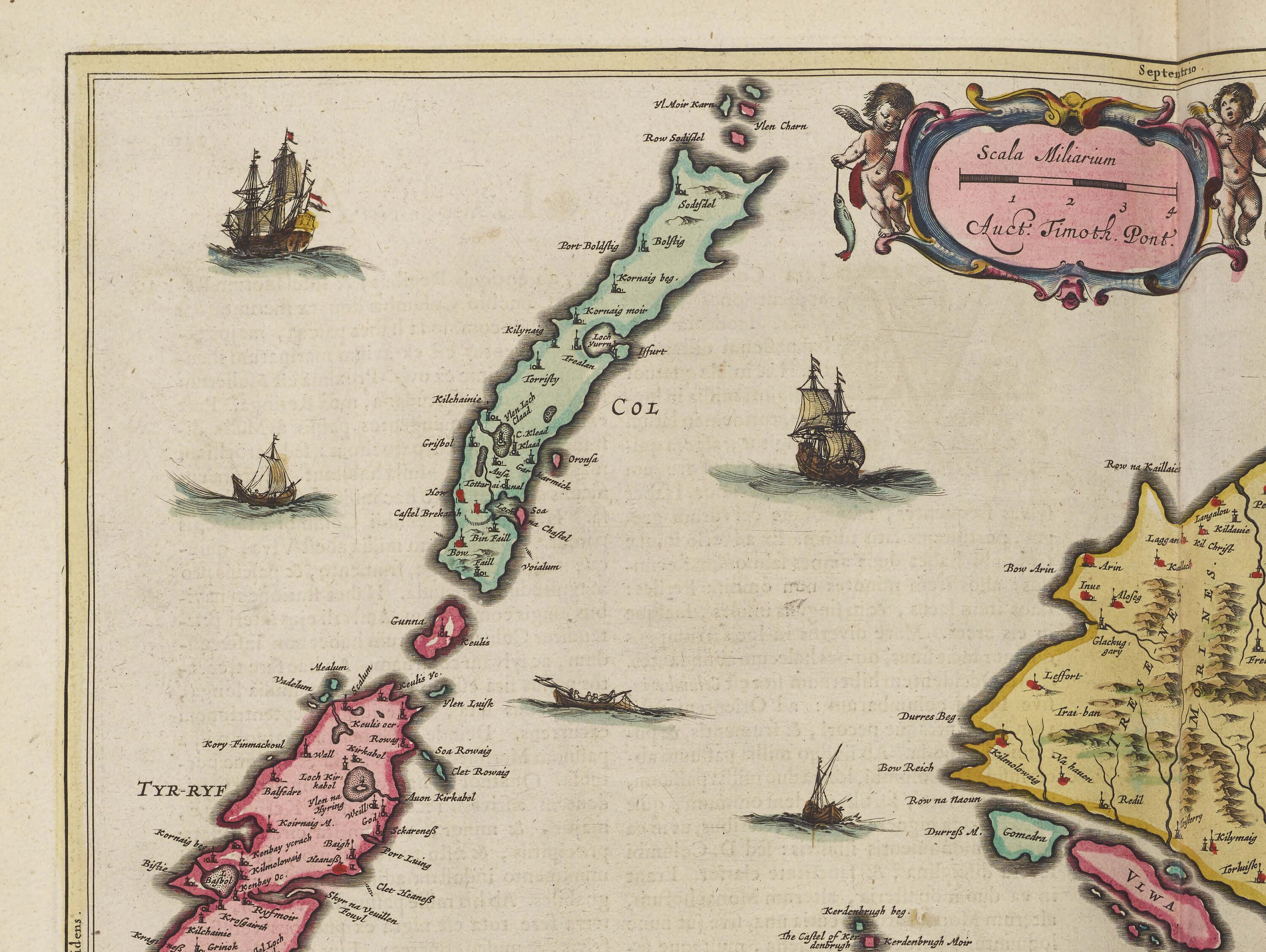 Old Isle of Mull Map Mvla Insvla Old Antique Map 1665 - Etsy UK