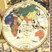 The New Map of the World - Double Hemisphere World Map - Vintage Poster ...