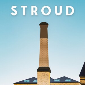 Stroud Print - Ebley Mill - Cotswold Canals - England Travel Poster ...