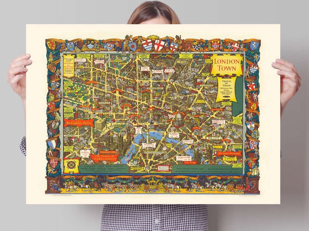London Map - Kerry Lee - Etsy