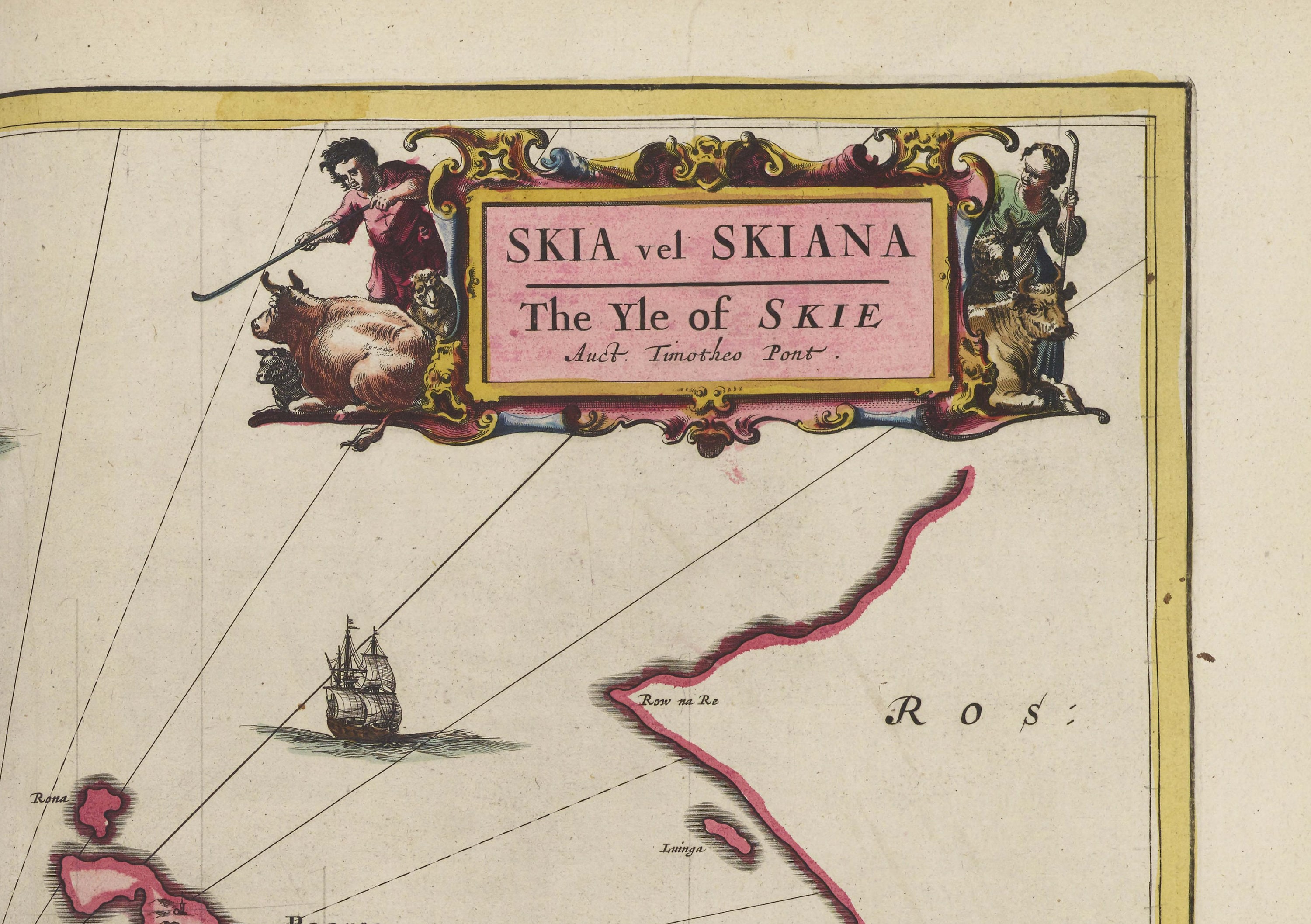 Skye Map Old Antique Map of Isle of Skye 1665 Old Map - Etsy UK