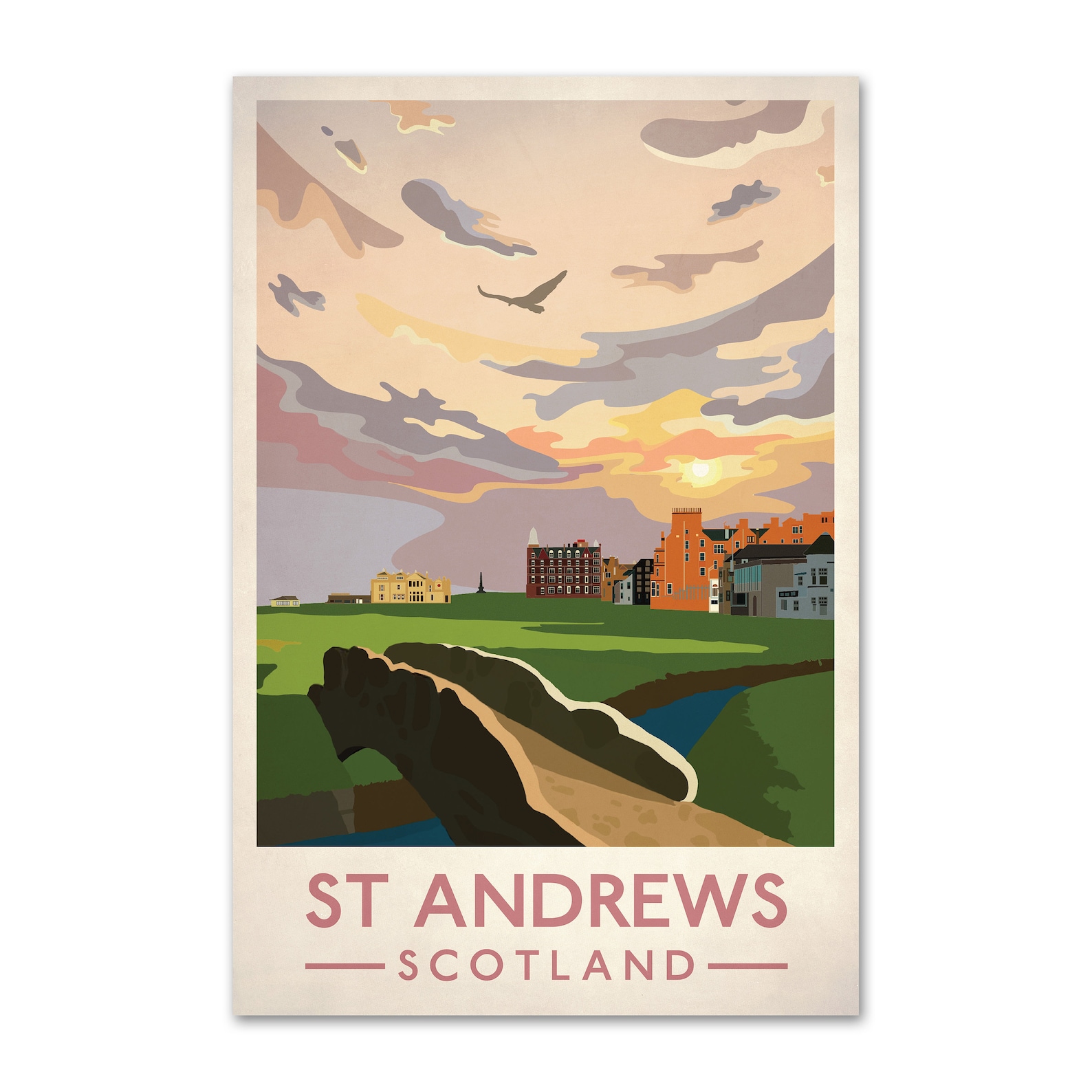 St Andrews Golf Club Poster, St Andrews - Old Course Golf Club 18th ...