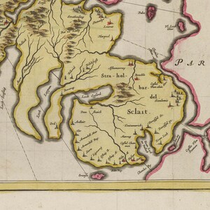 Skye Map | Old Antique Map of Isle of Skye | 1665 | Old Map Wall Print ...