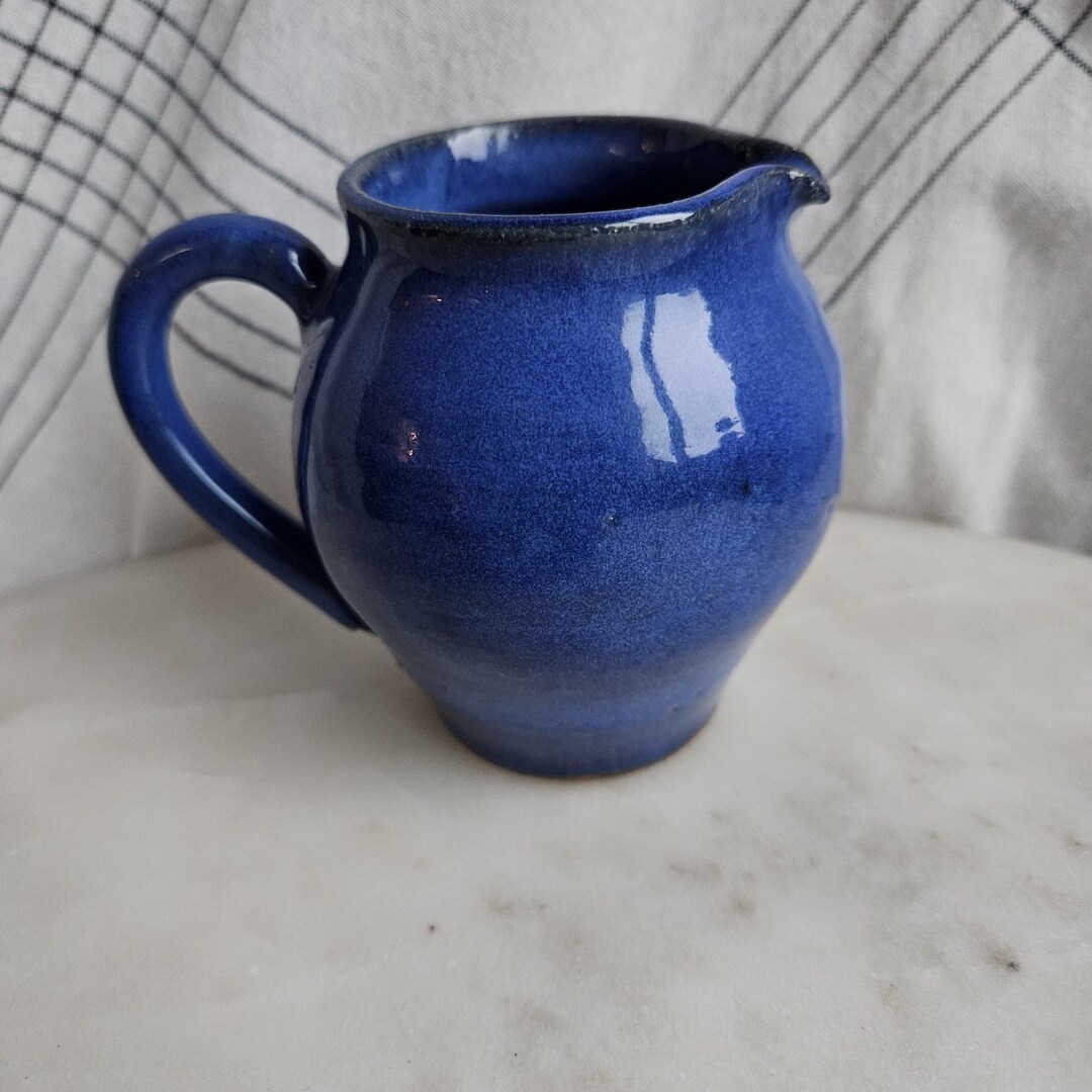 Rich Cobalt Blue - Studio Pottery Pitcher - Etsy