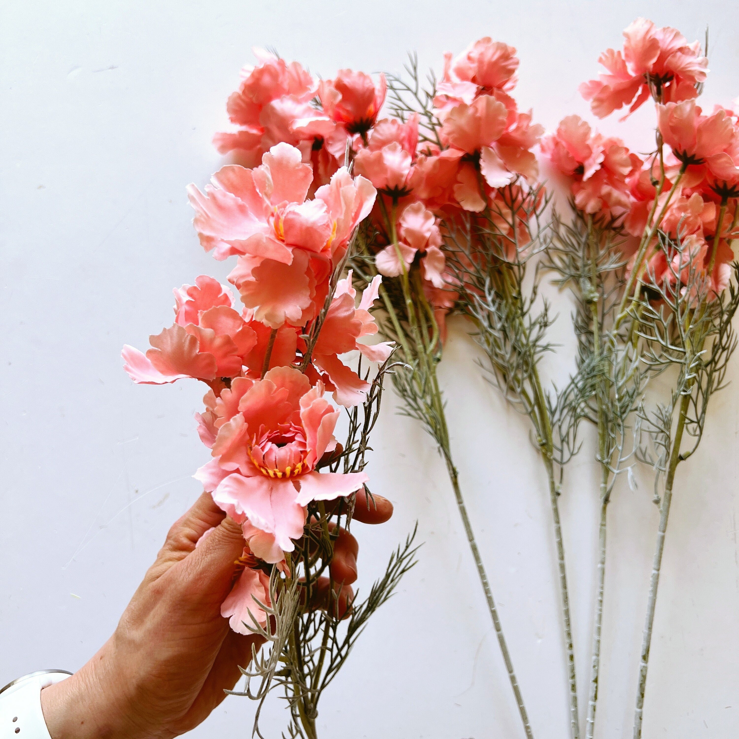 1 Stem Pink Silk Poppies Artificial Flowers Wild Flowers - Etsy