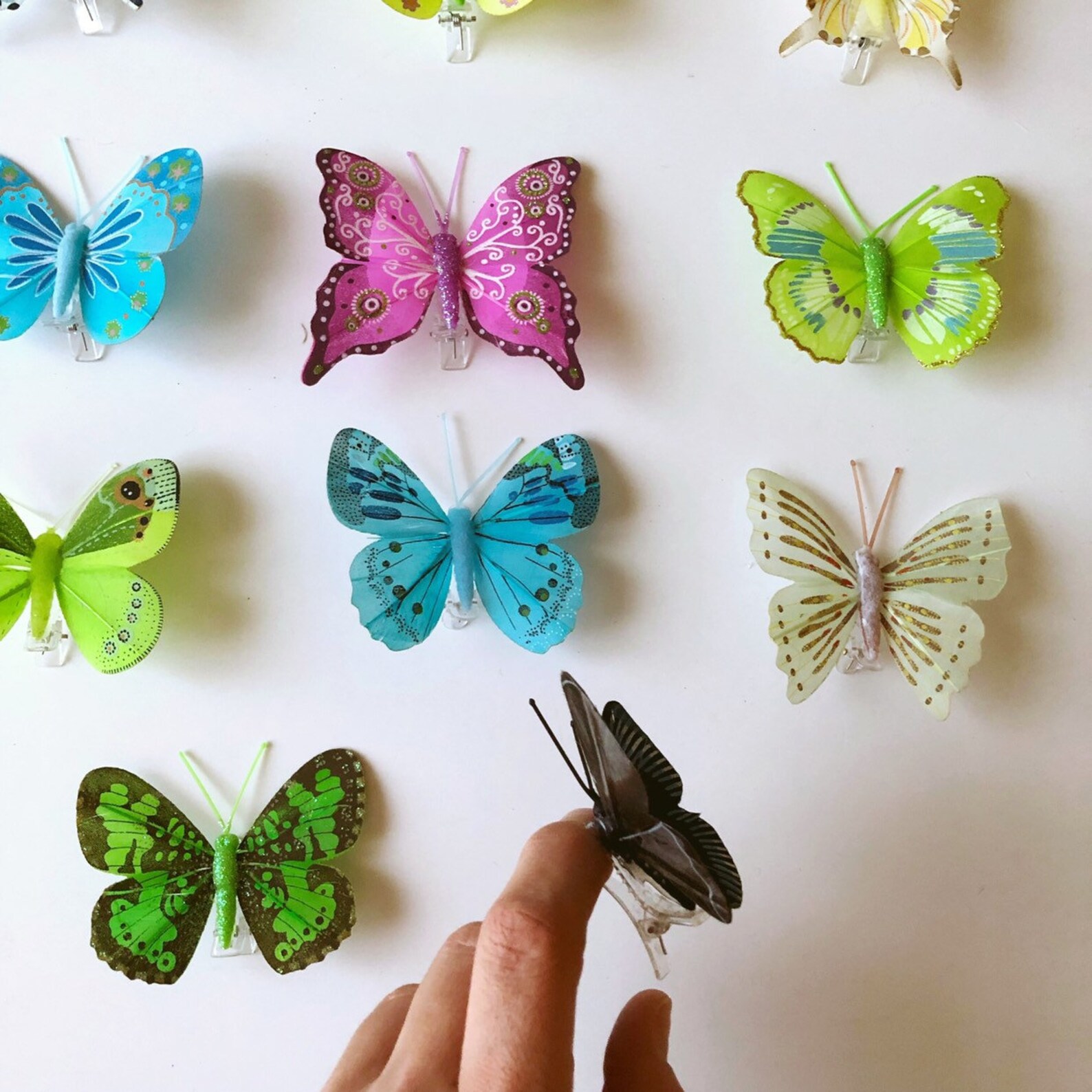 Artificial Butterflies With Pins Real Looking Butterfly - Etsy