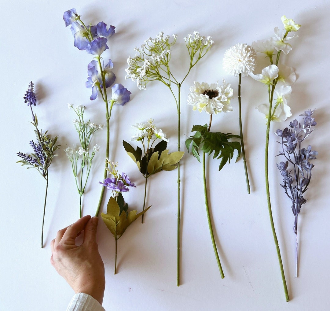 Small Artificial Flowers, Artificial Flower Bouquet DIY, Artificial ...