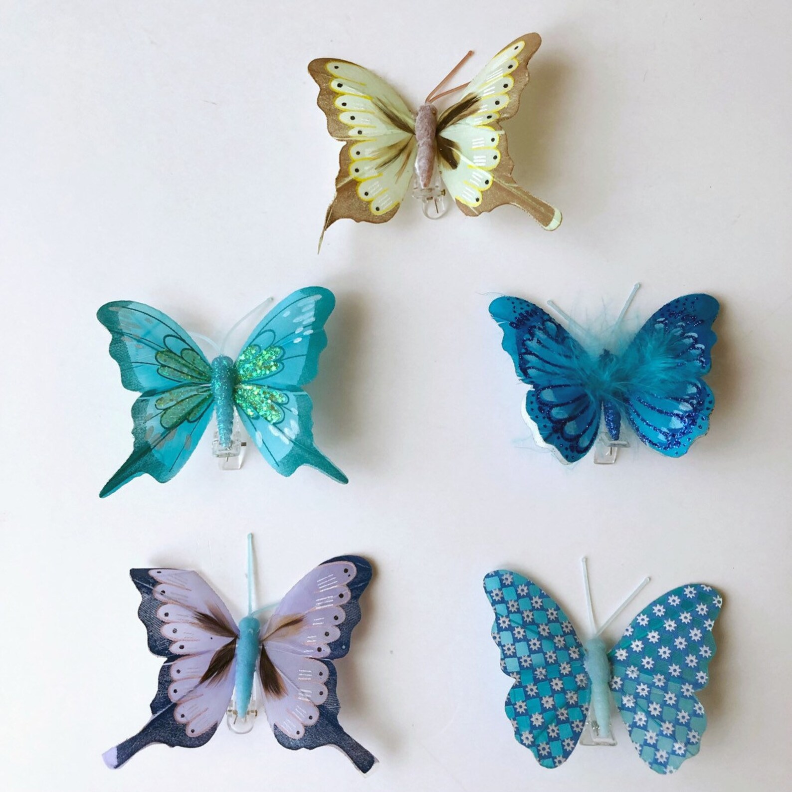 Artificial Butterflies With Pins Real Looking Butterfly | Etsy