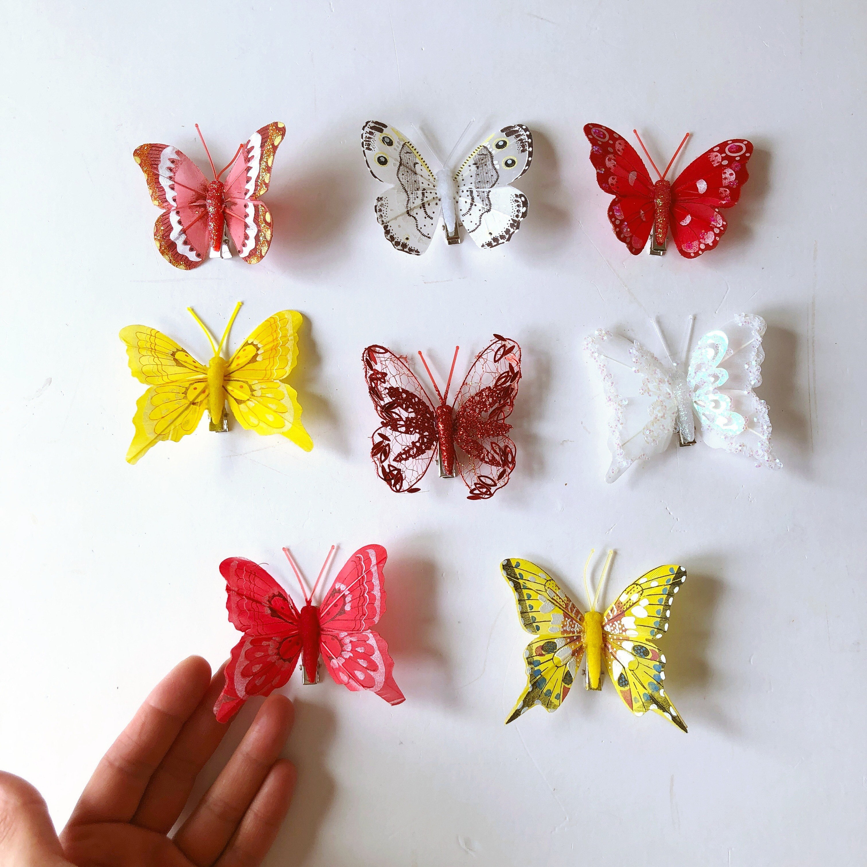 Artificial Butterflies With Pins Real Looking Butterfly - Etsy