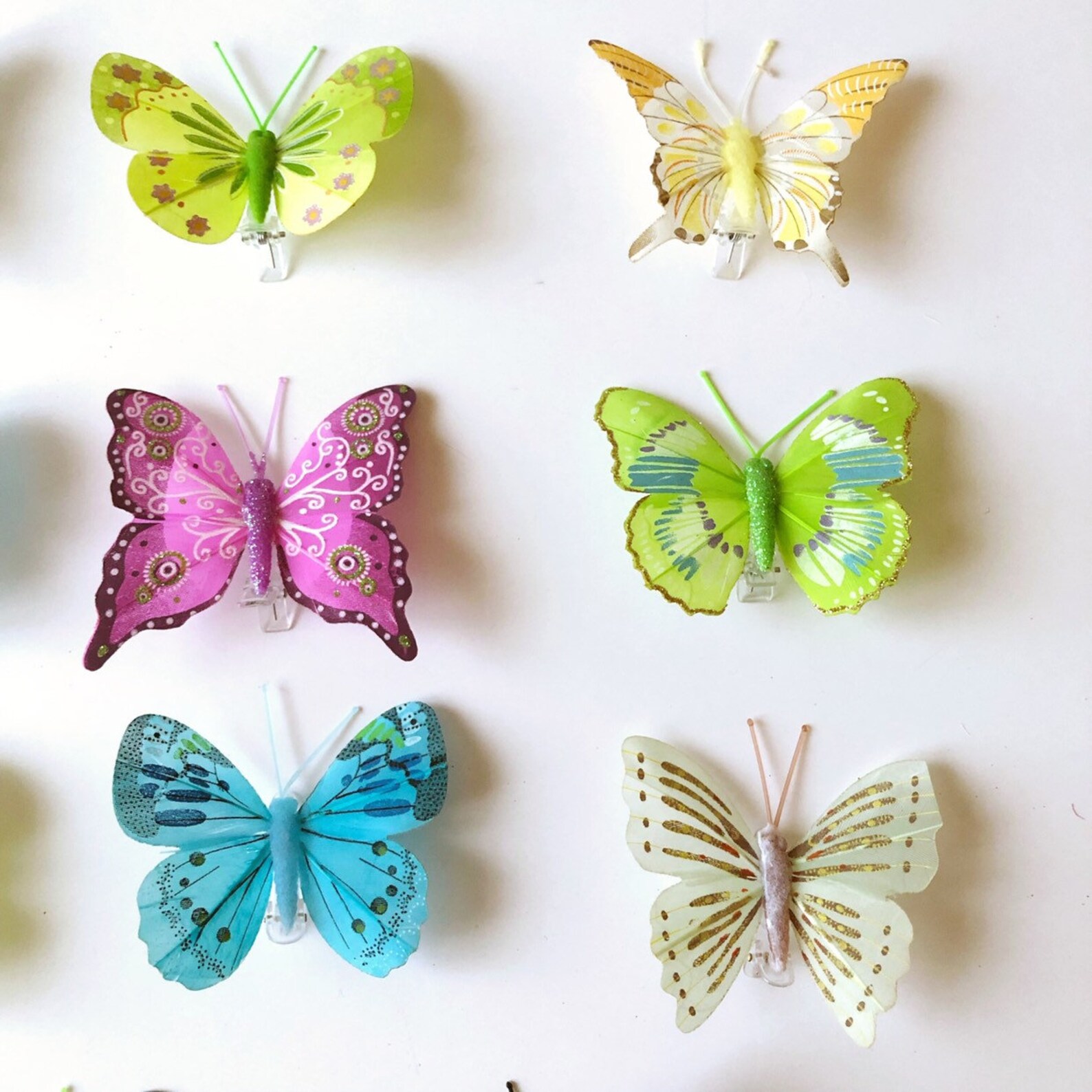Artificial Butterflies With Pins Real Looking Butterfly - Etsy