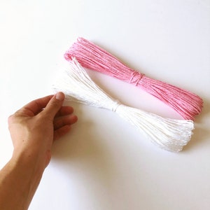 Twisted Paper Cord, 45m/148feet/49yards, 2mm Paper Twine, White and ...