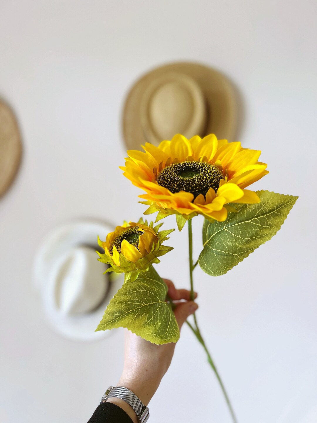Sunflower Huge on a Stem Flower Artificial Wild Flowers Country Barn ...