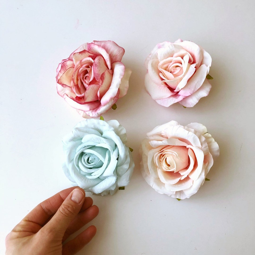 1 Piece Silk Blend Rose Head, Artificial Roses, Bold Real Looking Roses ...