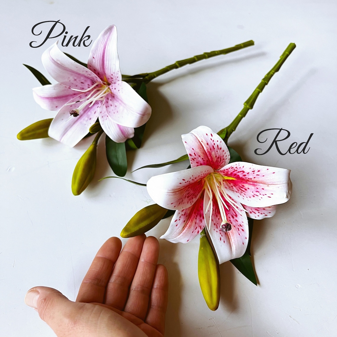 Real Touch Artificial Lily Flowers Lilly on Stem Artificial - Etsy
