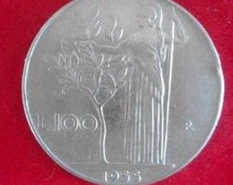 100 Lire 1955 Coin - Etsy