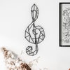 Geometric Clef - Hanging Wall Art - Musical Wall Art - Etsy