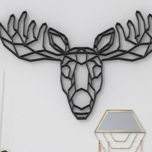 Geometric Owl Hanging Wall Art Figure Wall Decor | Etsy