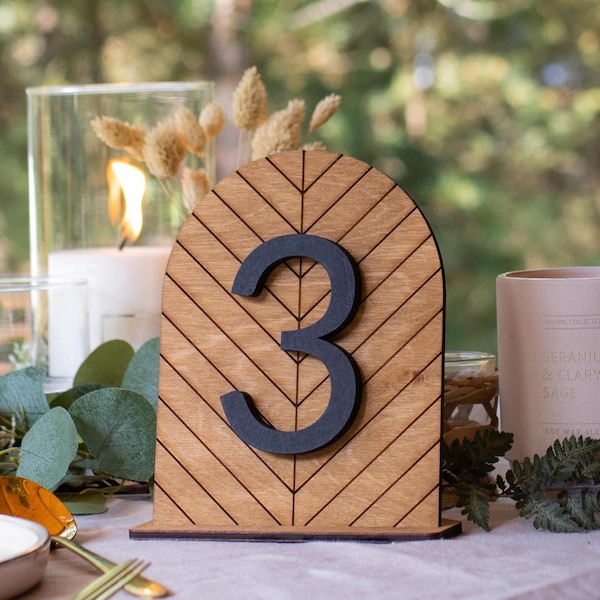 Wood Table Numbers - Etsy