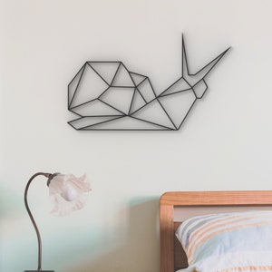 Geometric Snail - Hanging Wall Art - Figure Wall Decor - Scandinavian ...