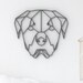 Geometric Rottweiler - Hanging Wall Art - Rottweiler Wall Decor - Dog ...