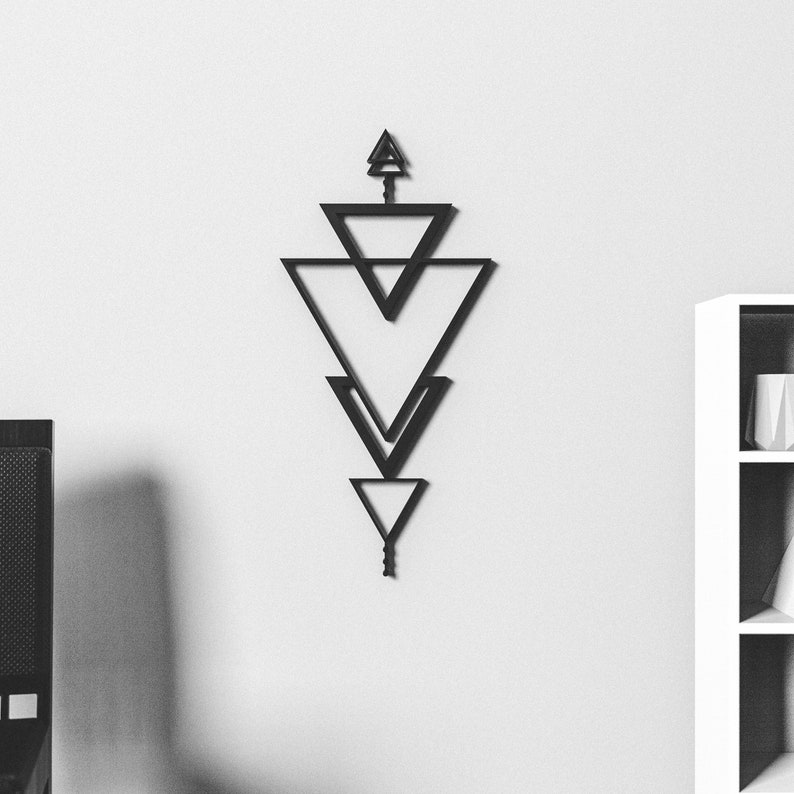 Triangle Wall Decor Hanging Wall Art - Etsy