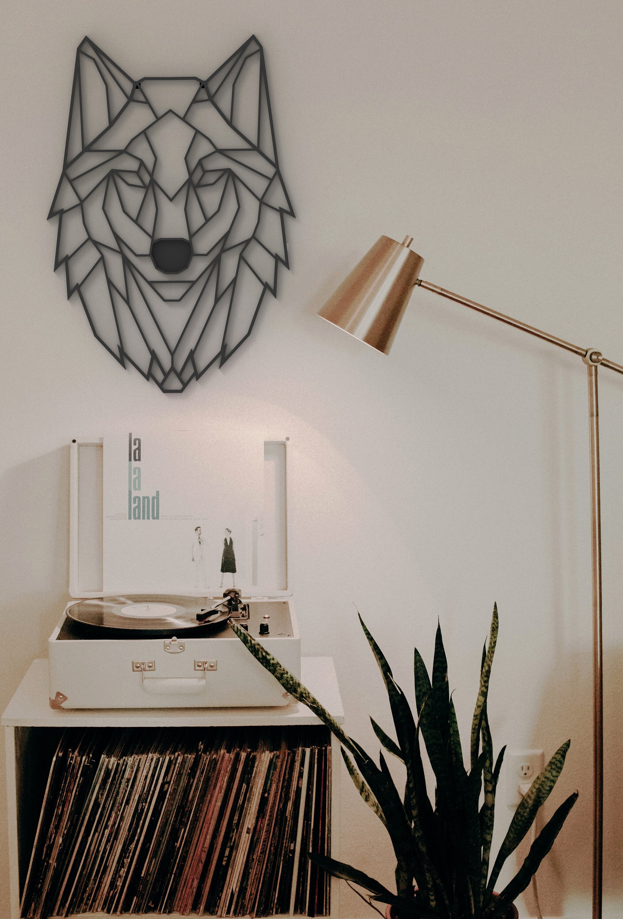 Geometric Wolf Hanging Wall Art Wolf Wall Decor Wolf - Etsy