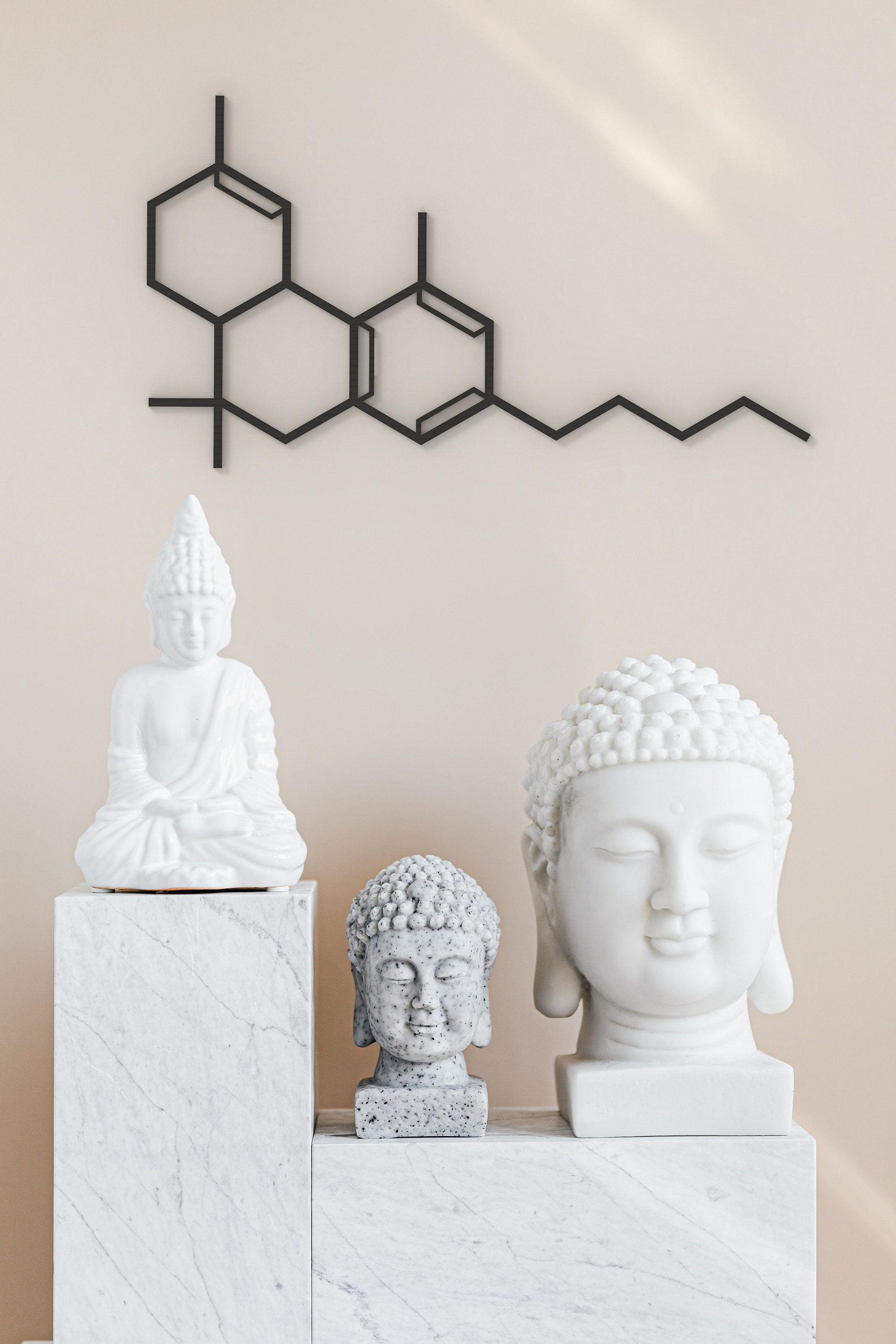 THC Molecule Hanging Wall Art Hippe Home Decor Cannabis - Etsy