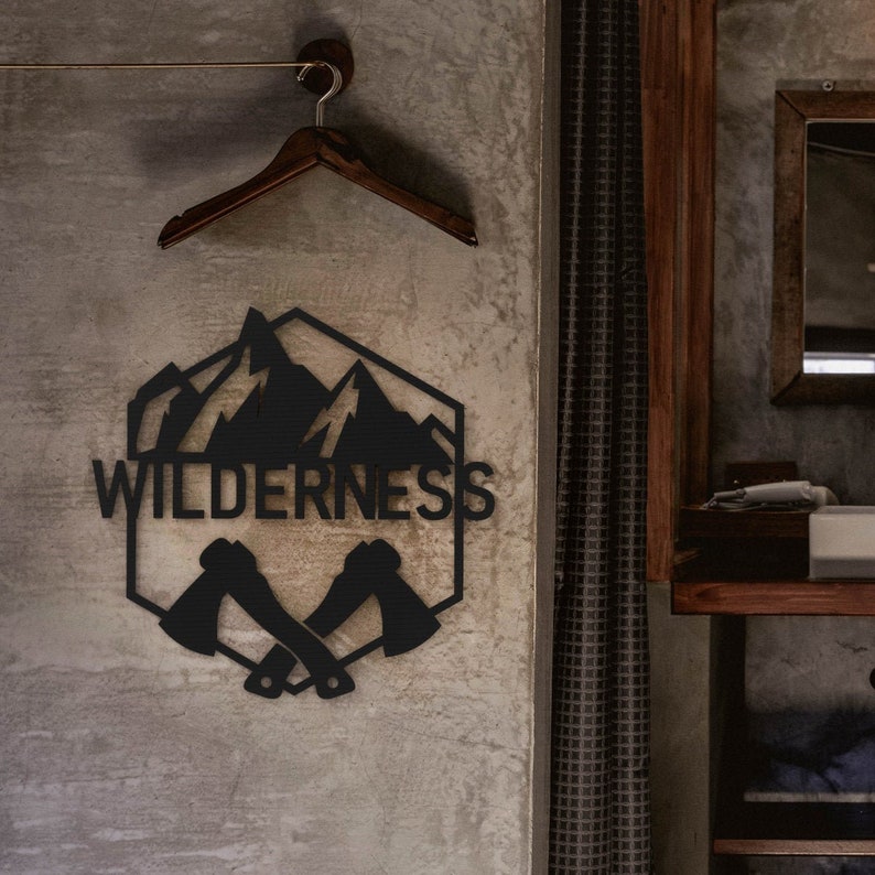 Wilderness Sign Wall Decor Hanging Wall Art Wilderness - Etsy
