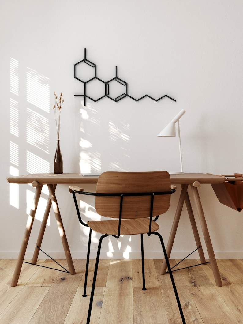 THC Molecule Hanging Wall Art Hippe Home Decor Cannabis - Etsy