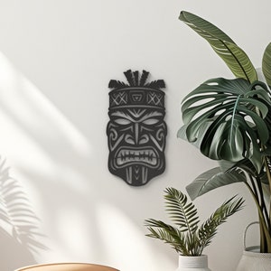 Tropical Tiki Decor, Hanging Wall Art, Tiki Bar, Beach Decor, Tropical ...