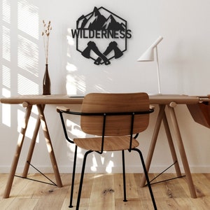 Wilderness Sign Wall Decor - Hanging Wall Art - Wilderness Wall Art - Etsy