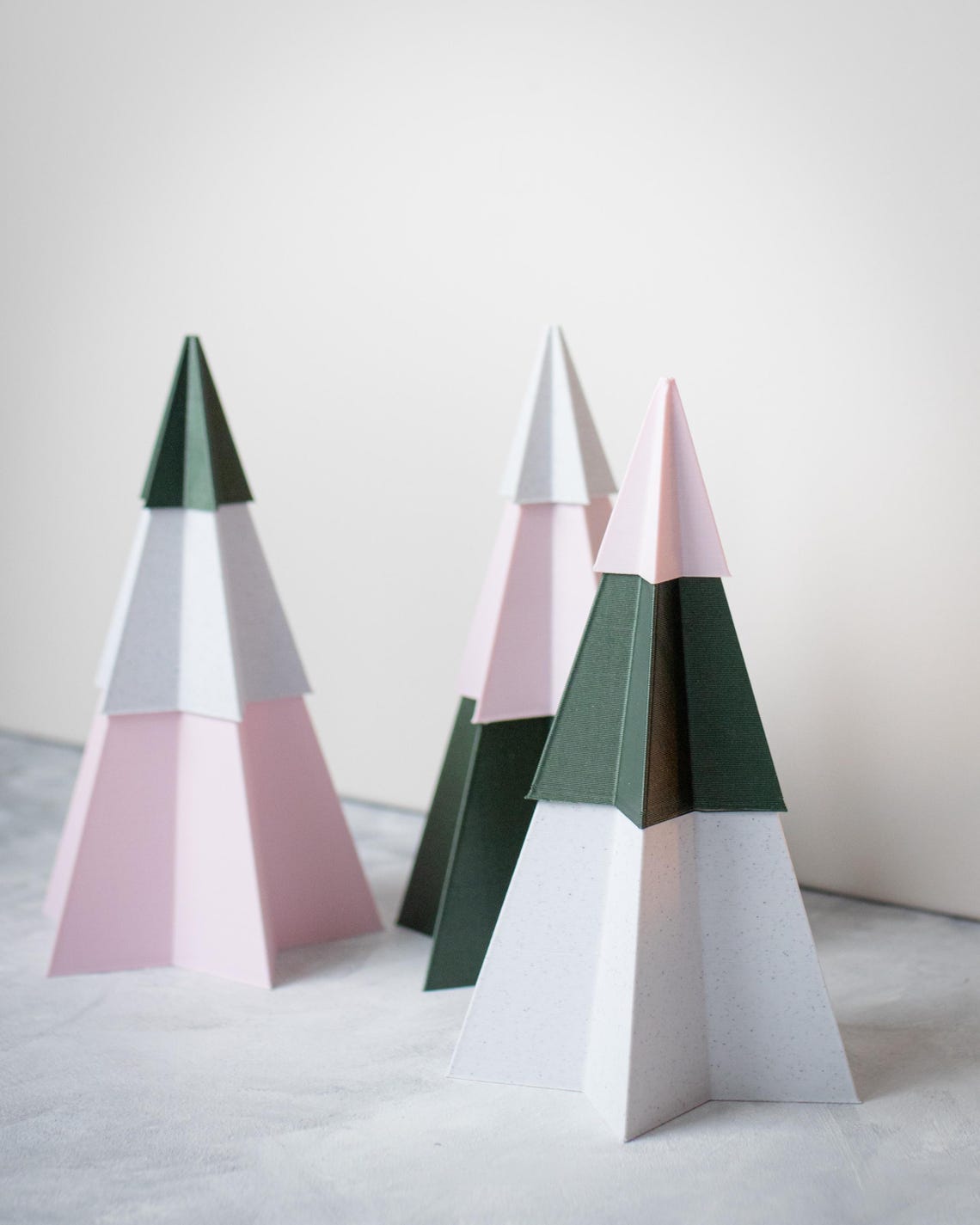 Geometric Christmas Tree - Modern Holiday Decor, Christmas Tree ...