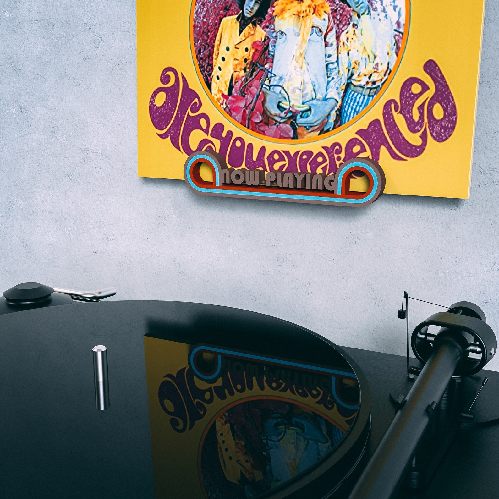 Now Playing Vinyl Wall Mount Record Display Stand Album - Etsy