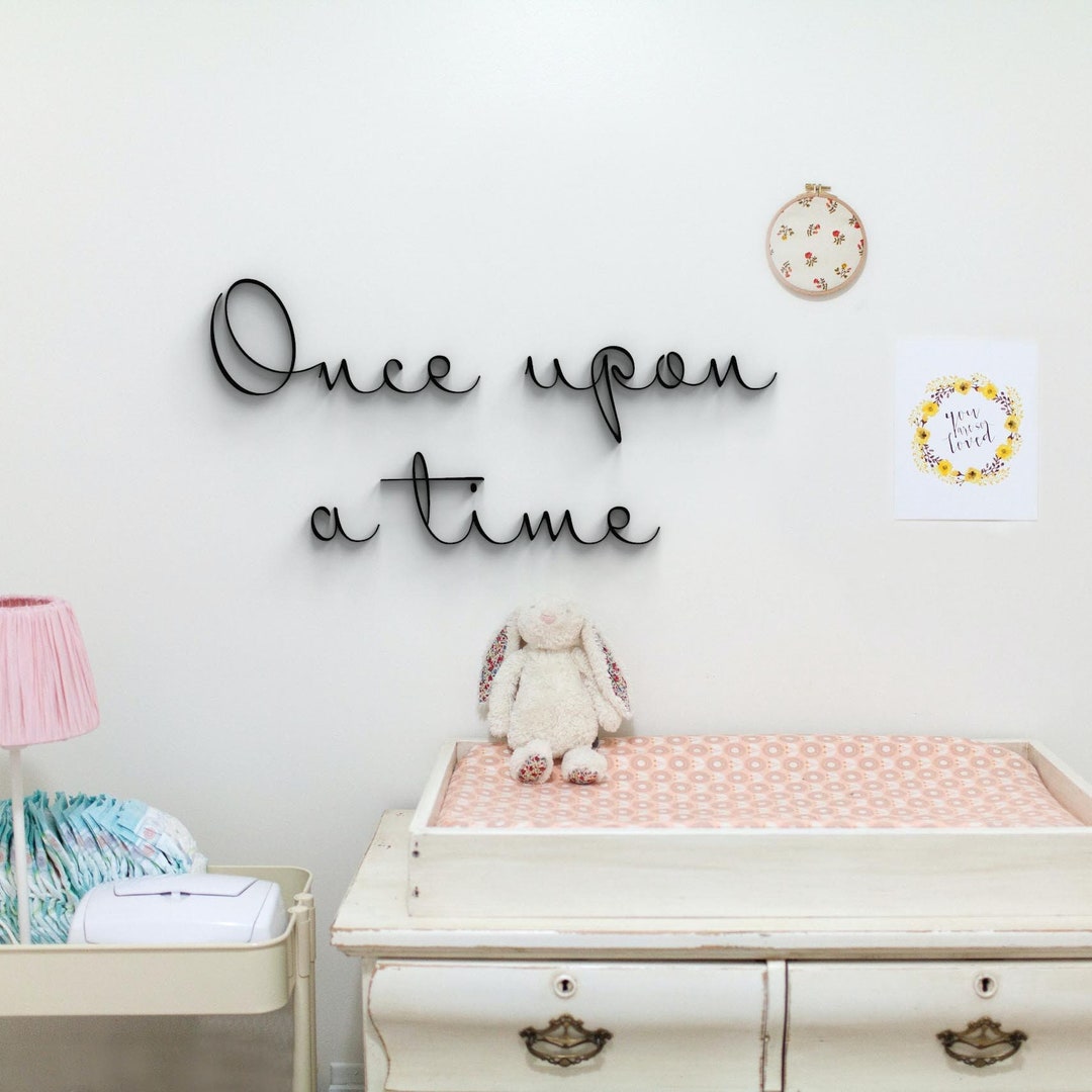 Once Upon a Time - Hanging Wall Decor - Nursery Decor - Childrens Decor ...