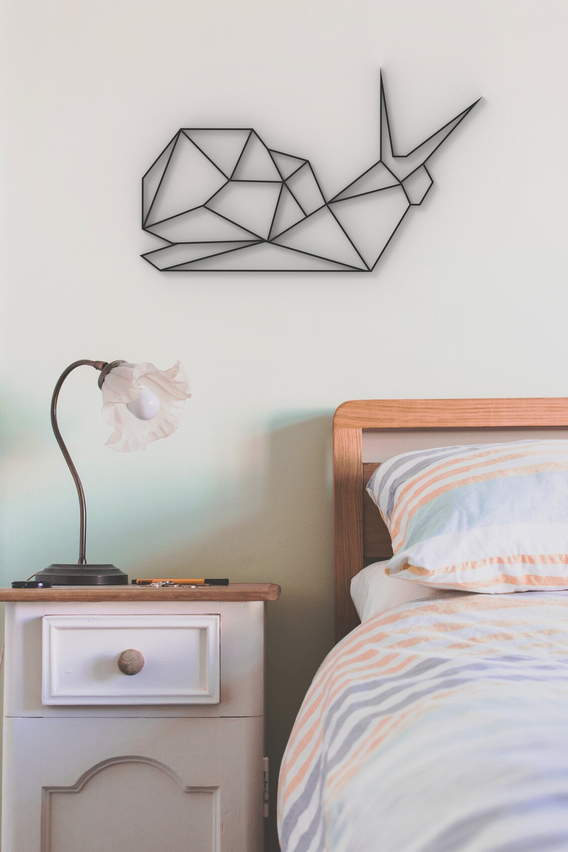 Geometric Snail Hanging Wall Art Figure Wall Decor - Etsy