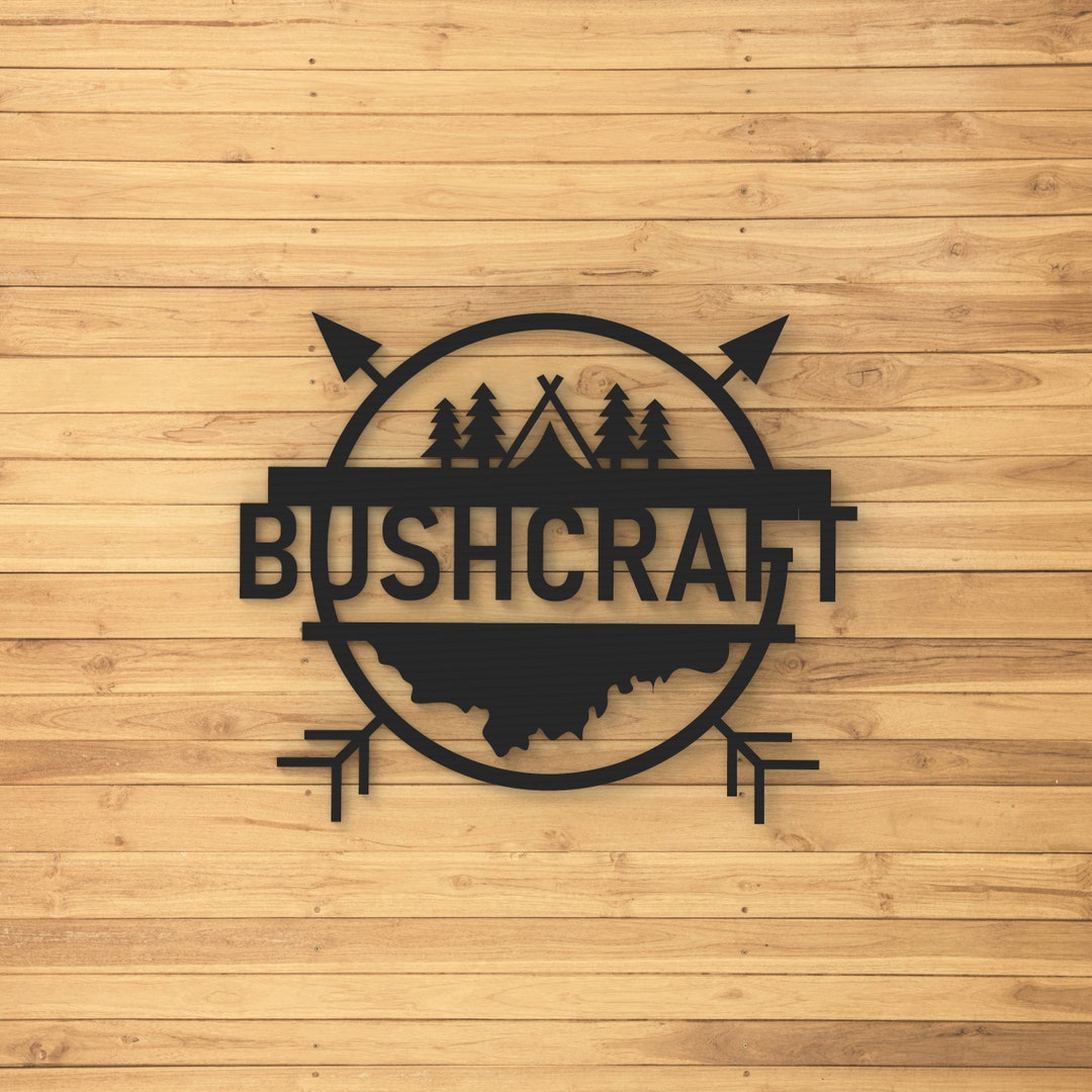 Bushcraft Sign Wall Decor - Hanging Wall Art - Bushcraft Wall Art - Etsy