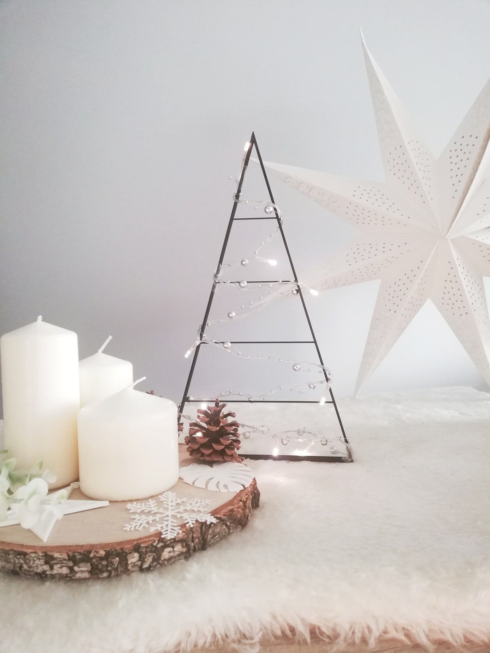 Christmas Tree Triangle Tree Figurine Christmas Tree - Etsy