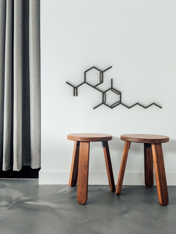 CBD Molecule Hanging Wall Art Hippe Home Decor Cannabis | Etsy