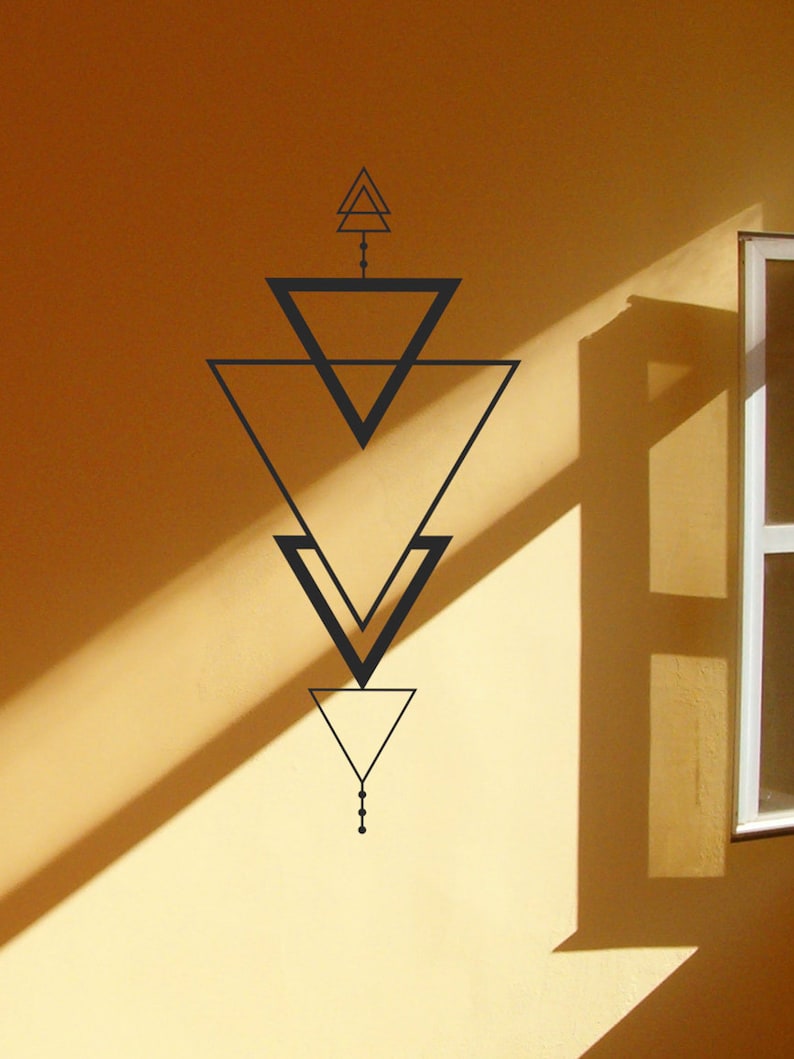 Triangle Wall Decor Hanging Wall Art | Etsy
