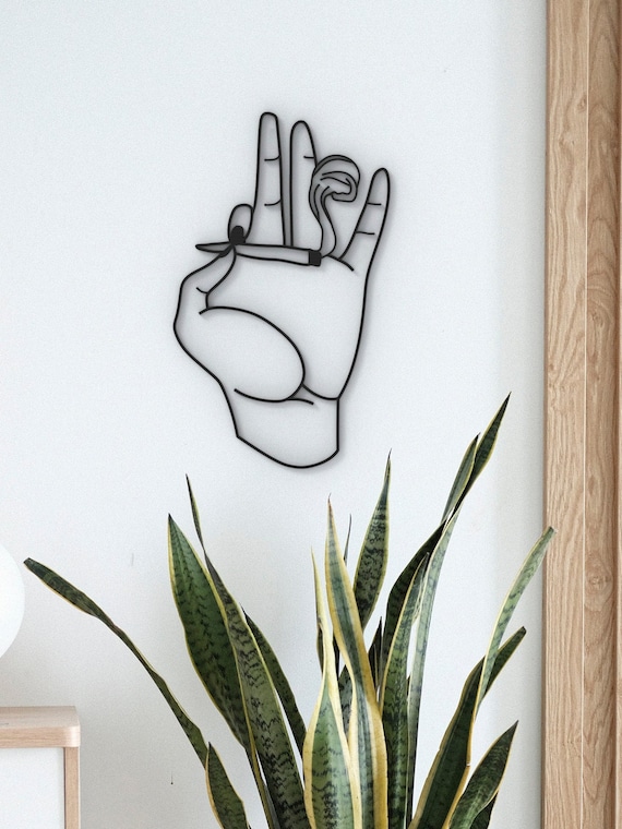 Hand With Joint Hanging Wall Art Hippe Home Decor - Etsy