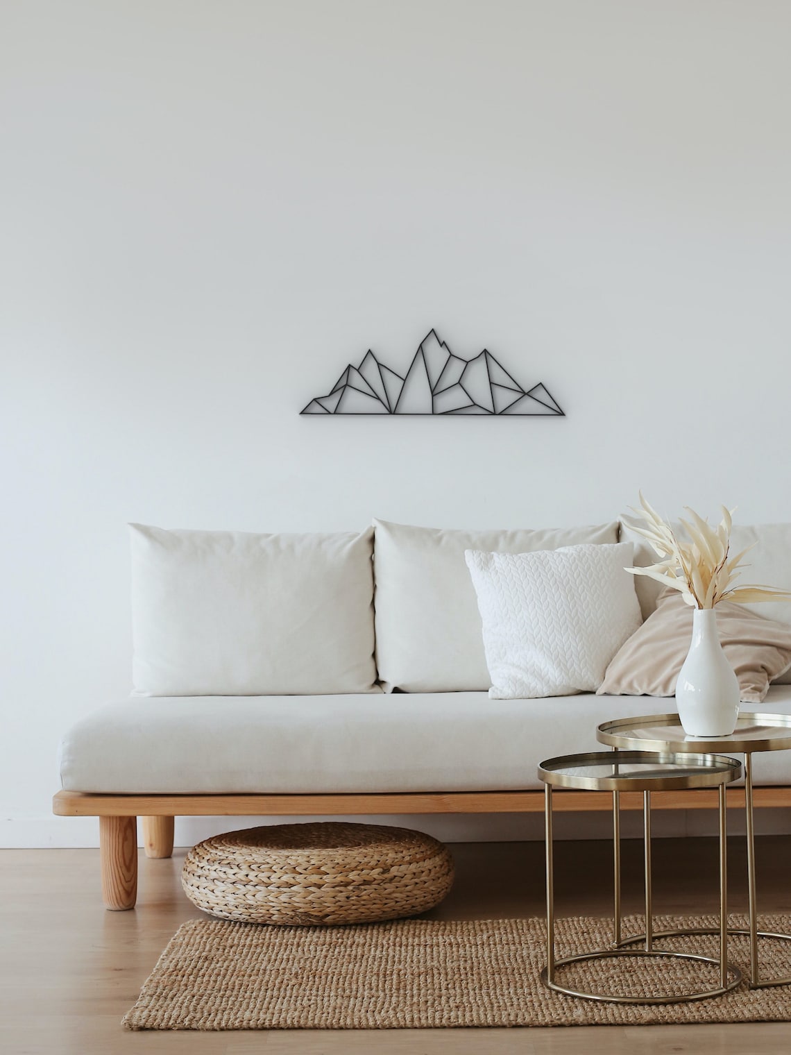 Geometric Mountains Hanging Wall Art - Etsy