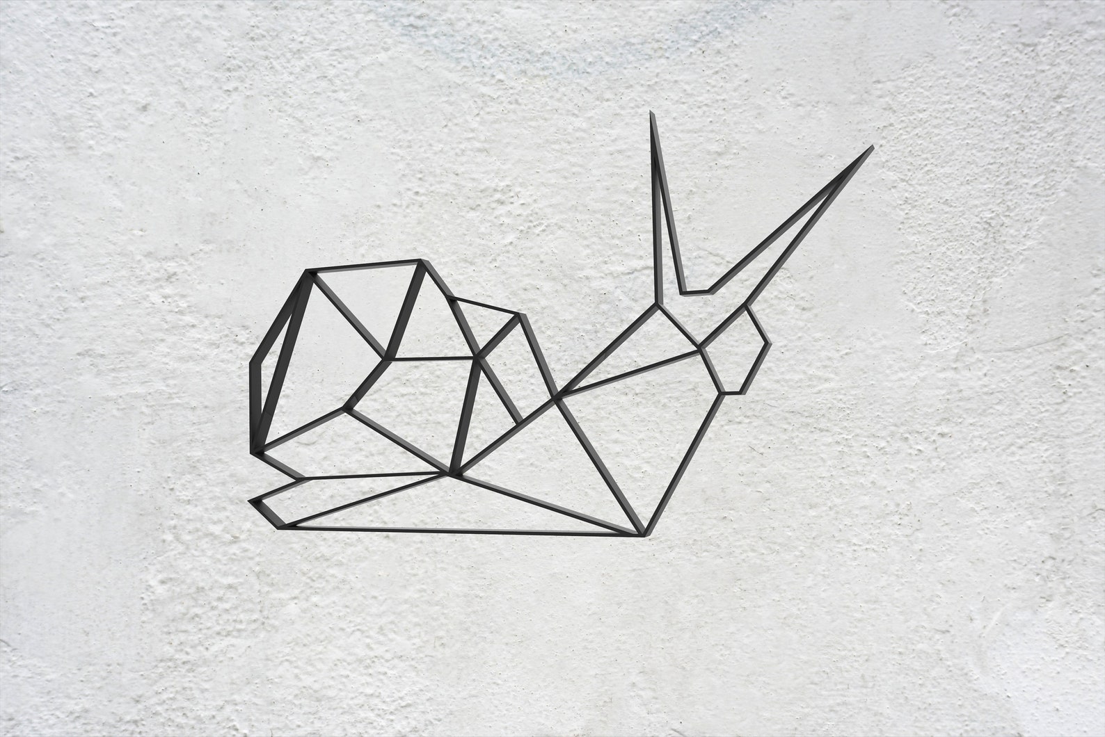 Geometric Snail Hanging Wall Art Figure Wall Decor - Etsy