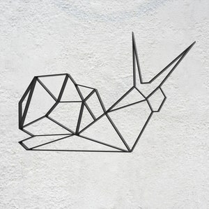 Geometric Snail - Hanging Wall Art - Figure Wall Decor - Scandinavian ...