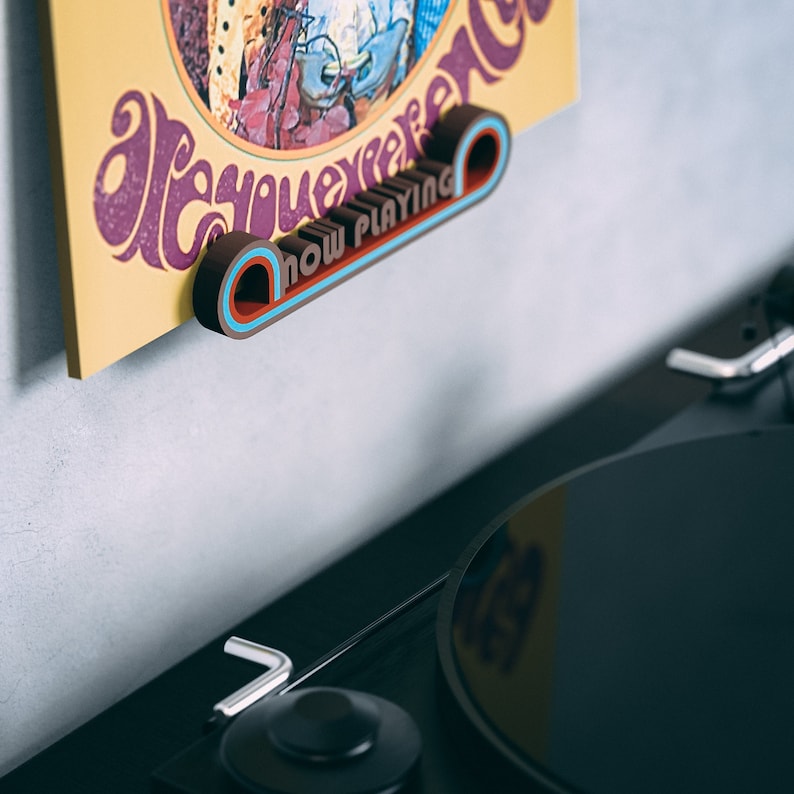 Now Playing Vinyl Wall Mount Record Display Stand Album - Etsy
