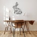 Geometric Rabbit - Hanging Wall Art - Hare Wall Decor - Bunny Statue ...